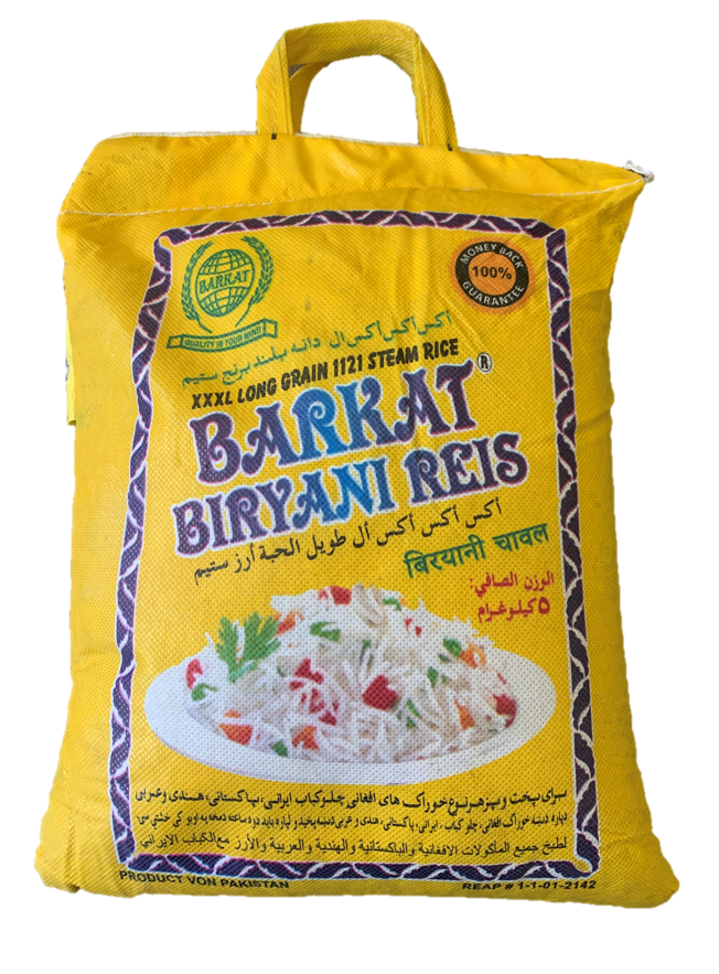 Barkat Biryani Rice - Yellow - 5kg | salpers.ch