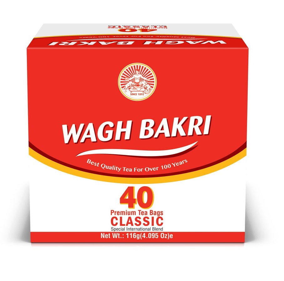 Wagh Bakri Premium Tea Bags - 40 Bags - 116g | salpers.ch
